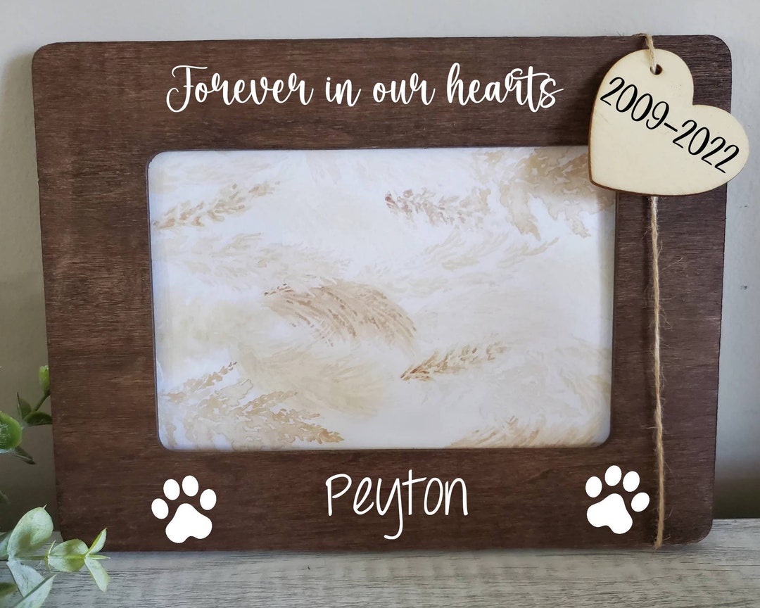 Pet Memorial Picture Frame, Dog Memorial Frame, Cat Memorial, Rabbit ...