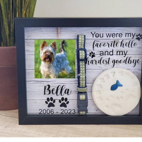 Dog Memorial Shadow Box - Etsy