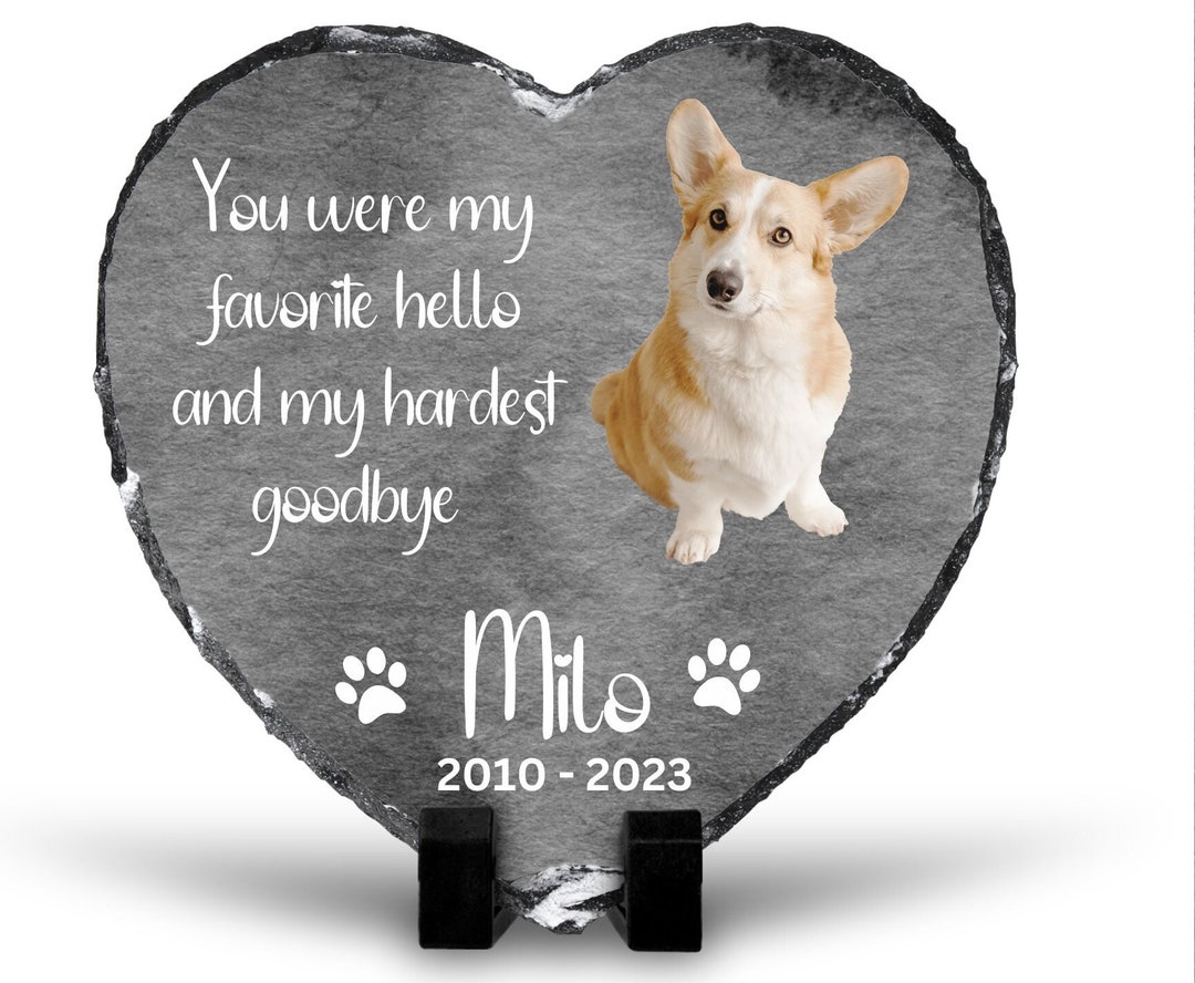 Pet Memorial Slate, Pet Memorial Stone Plaque, Dog Memorial , Cat ...