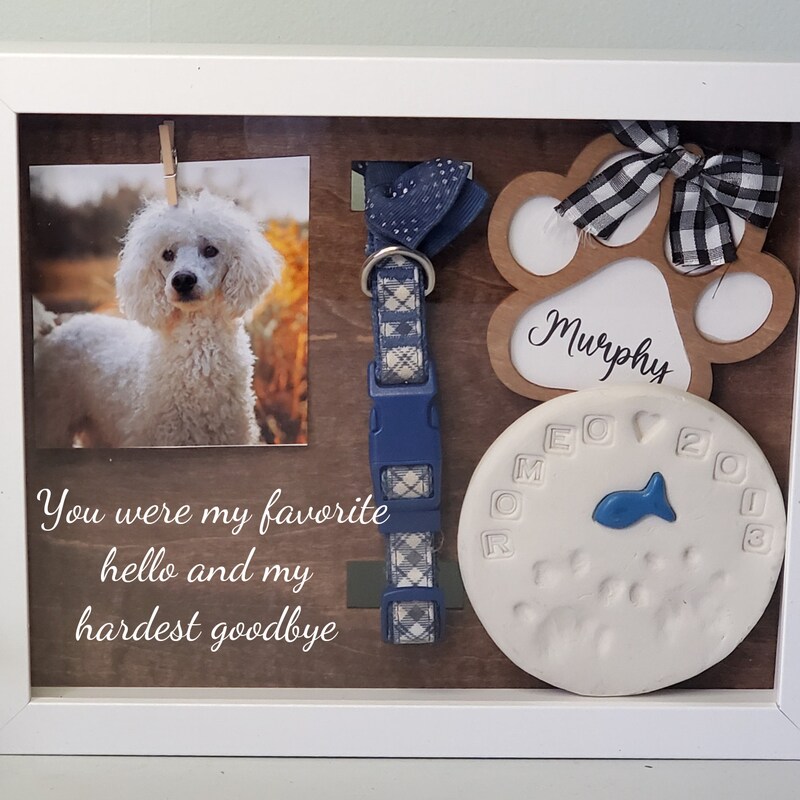 Dog Memorial Shadow Box - Etsy