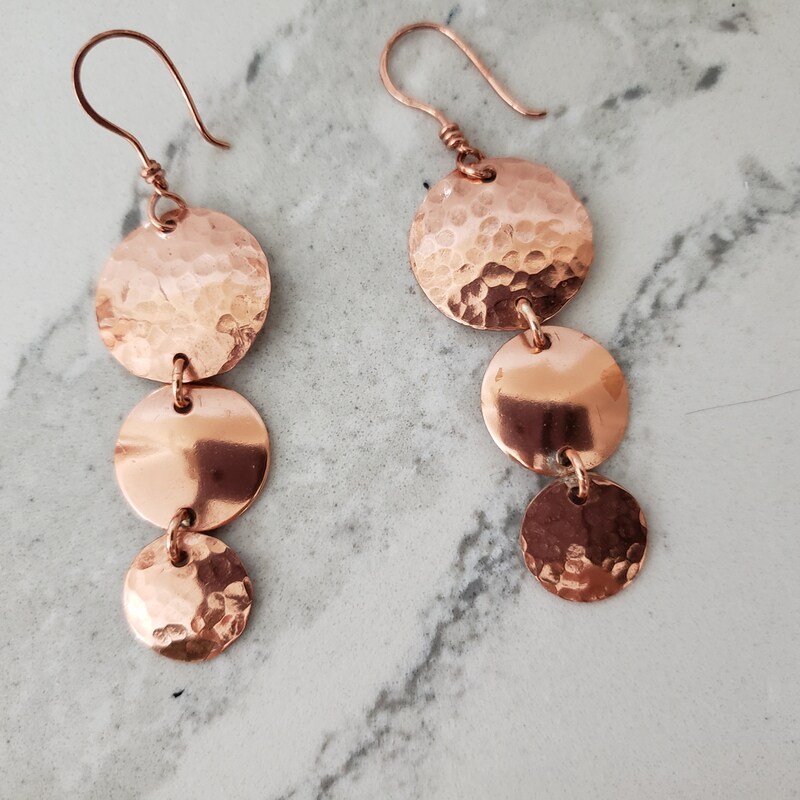 Copper Earrings for Women - Etsy