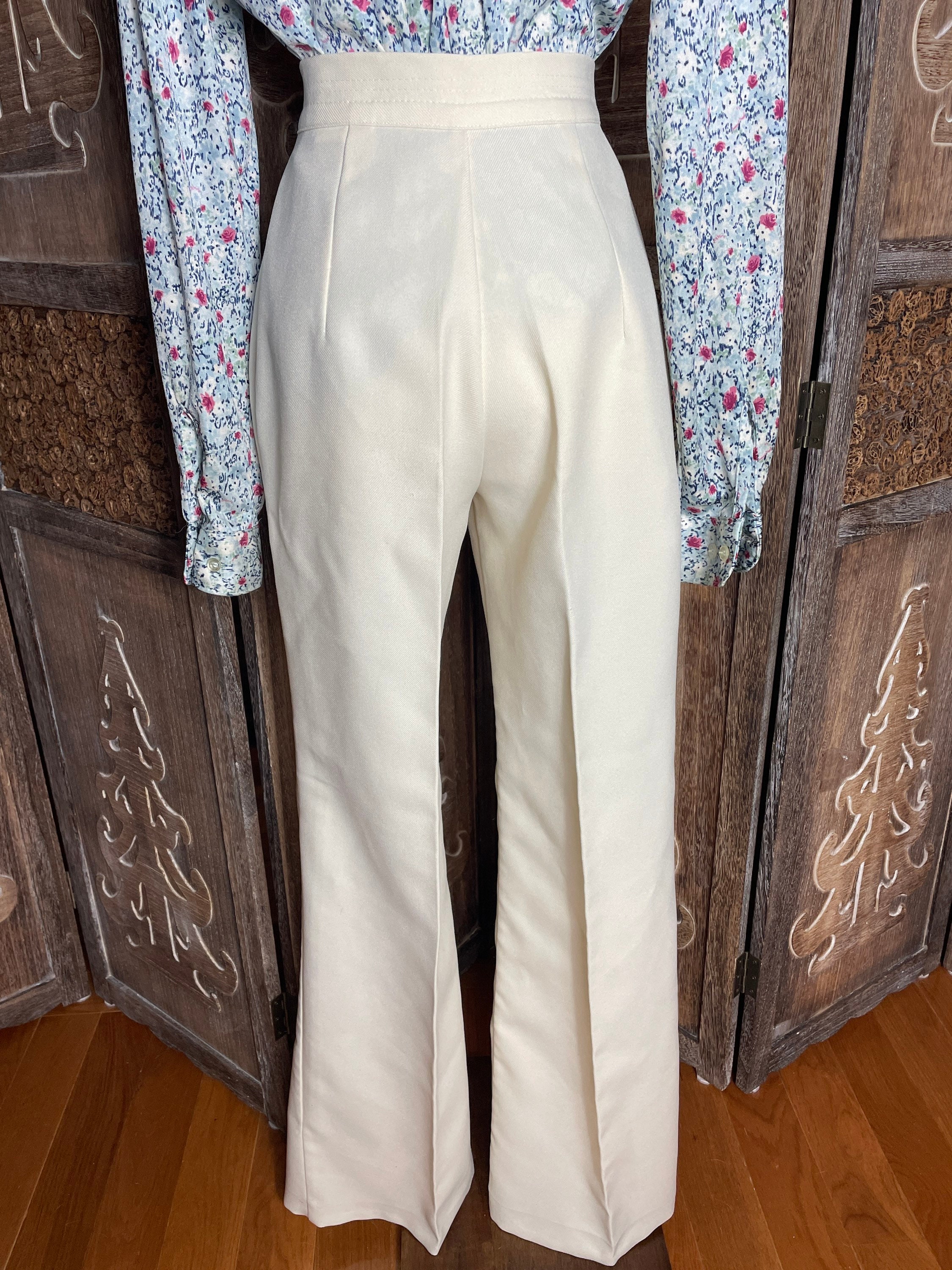 Womens Vintage Winter White Dress Pants - Etsy