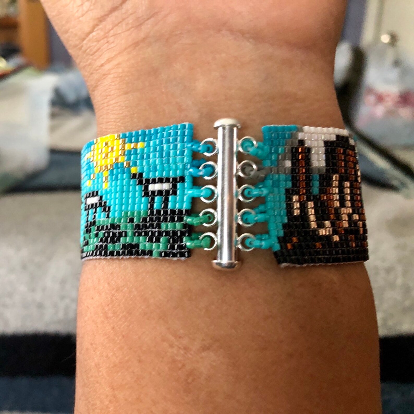 Beaded Navajo Storyteller Bracelet - Etsy