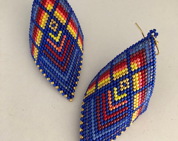 Sunrise Beaded Earrings - Etsy