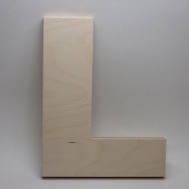 Wooden Letter L - Etsy