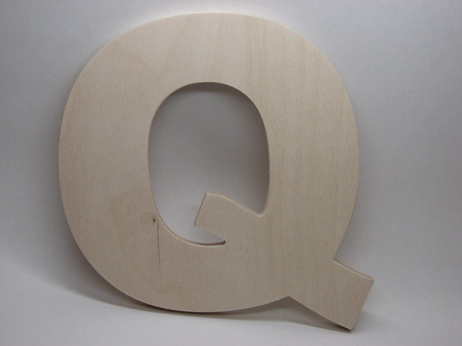 8" Wooden Letter Q - Arial Font | Unfinished Baltic Birch Wood Craft ...