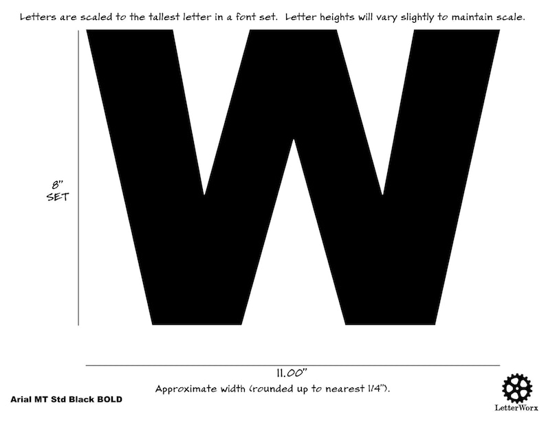8 Wooden Letter W Arial Font Unfinished Baltic Birch | Etsy