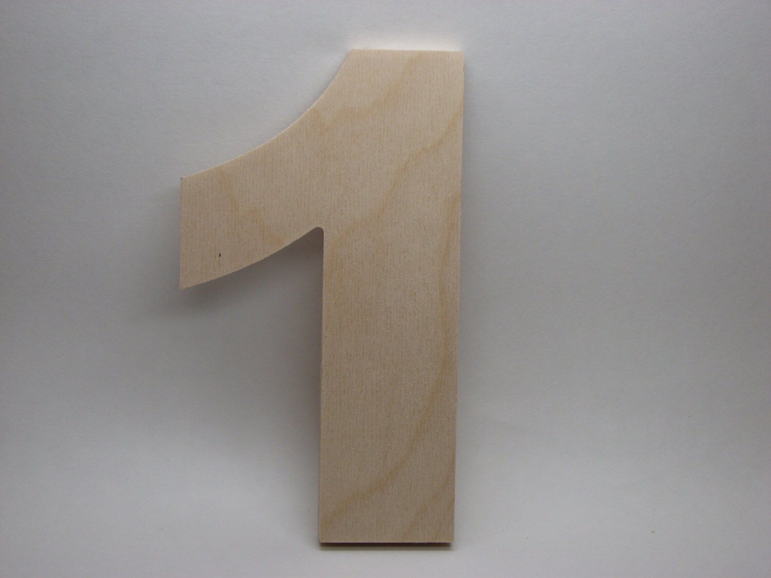 8 Wooden Number 1 Arial Font Unfinished Baltic Birch - Etsy