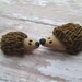 Set of 2 Miniature Mama and Baby Porcupines Miniature Fairy Garden ...