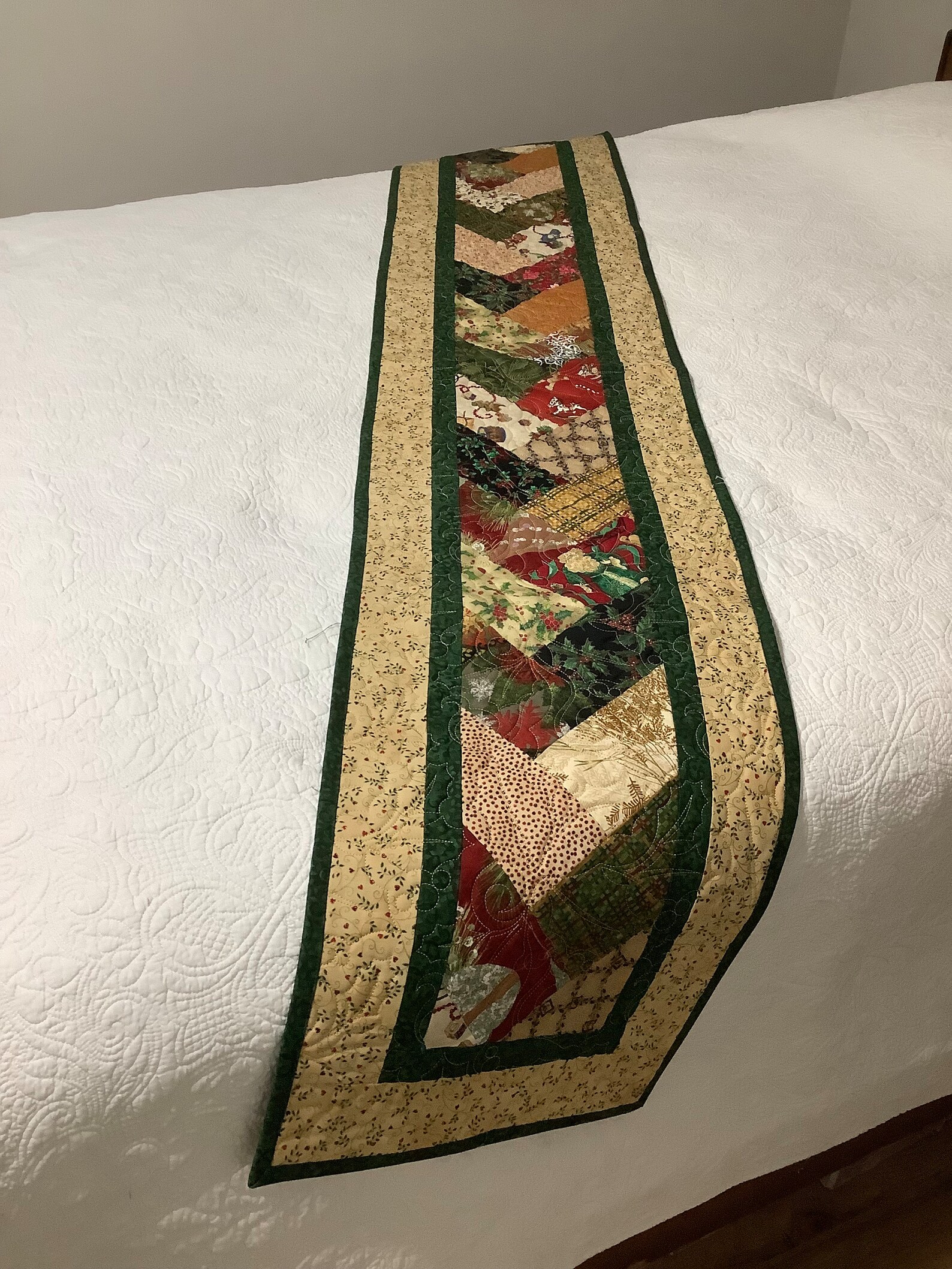 Extra Long Fall Christmas Quilted Table Runner Six Foot Table - Etsy Canada