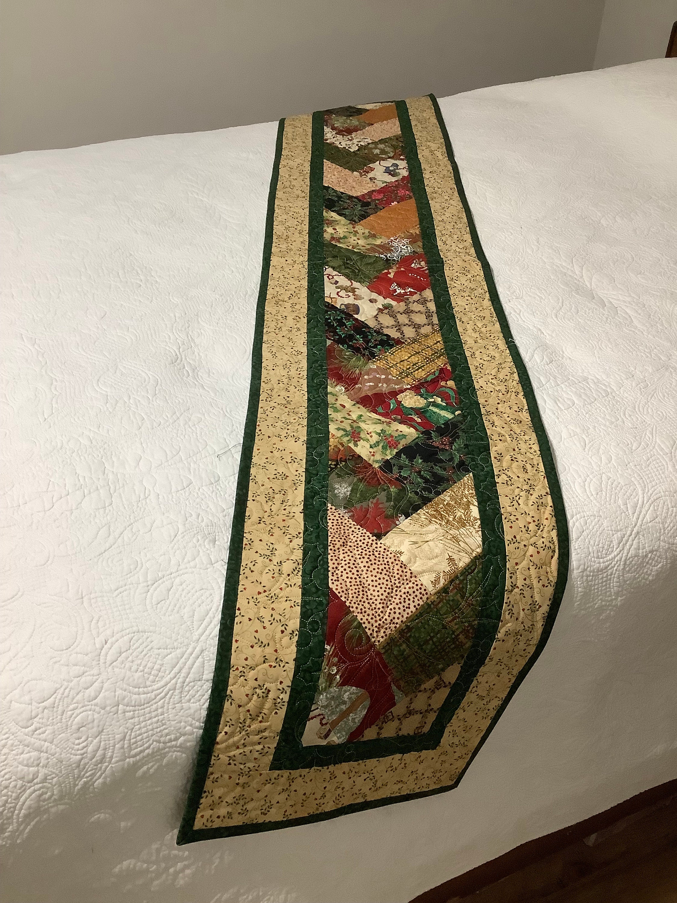 Extra Long Fall Christmas Quilted Table Runner Six Foot Table - Etsy Canada