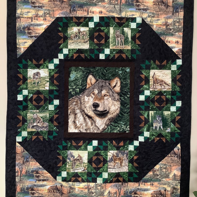 Wolf Quilt Pattern - Etsy