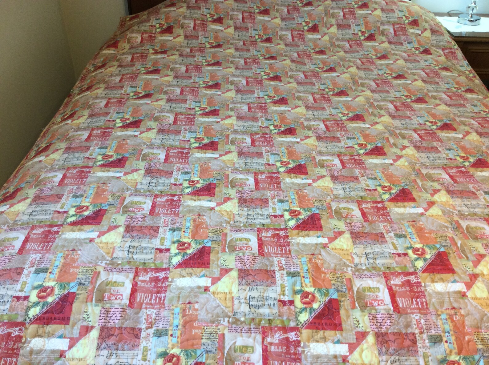 Scrappy Sampler Quilt in Bright Spring Colours Twin Size Bed - Etsy