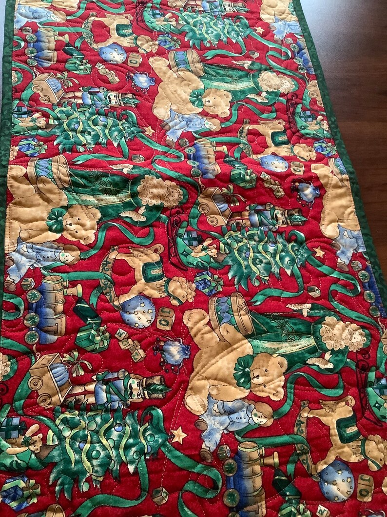 Extra Long Fall Christmas Quilted Table Runner Six Foot Table - Etsy Canada