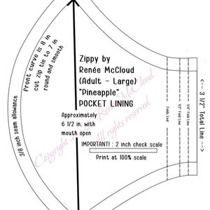 Acrylic Template for ZIPPY Style Face Mask Pattern, Multiple Sizes ...