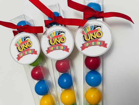 UNO Birthday Party Favor Gumball Candy SET OF 6 - Etsy