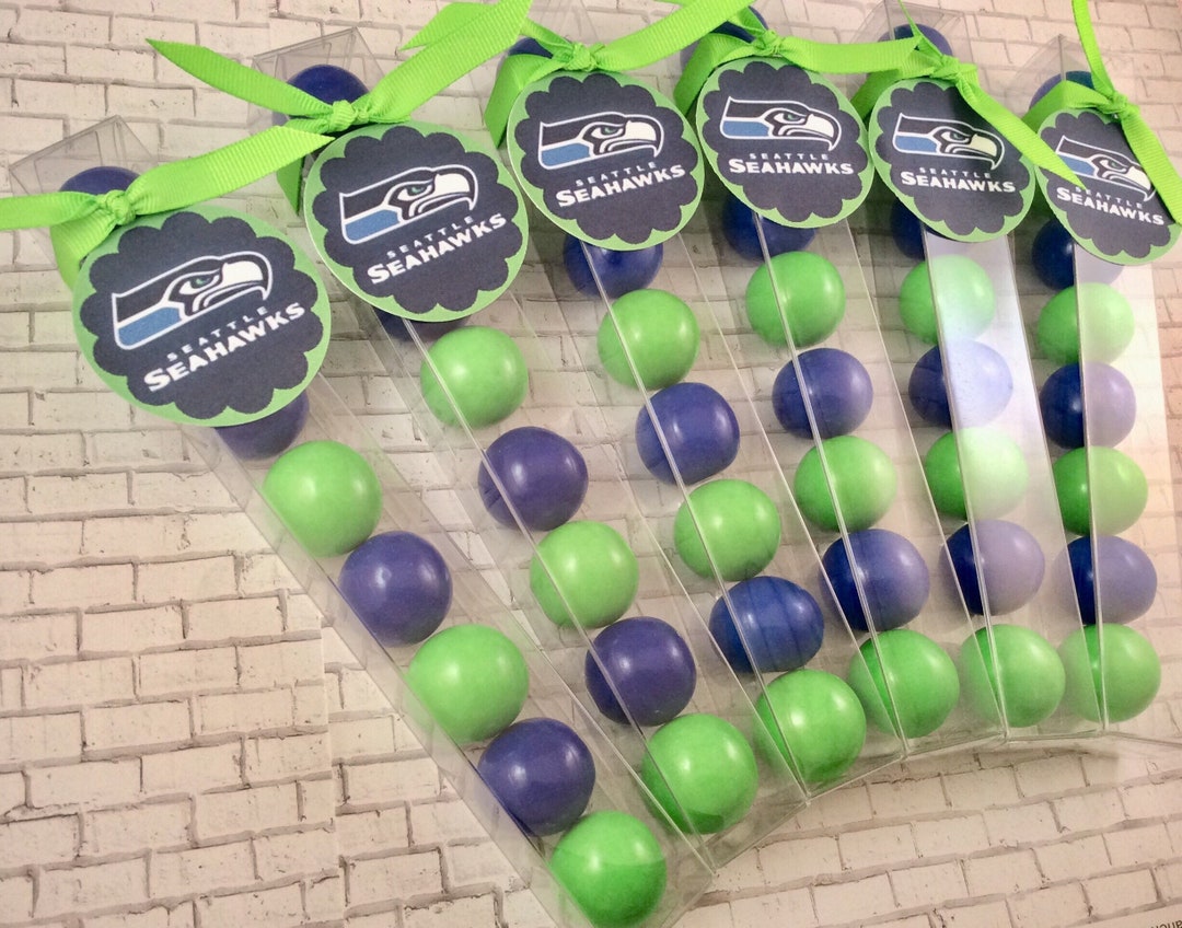 Seahawks Football Birthday Party Favor Gumball Candy, Set of 6 - Etsy