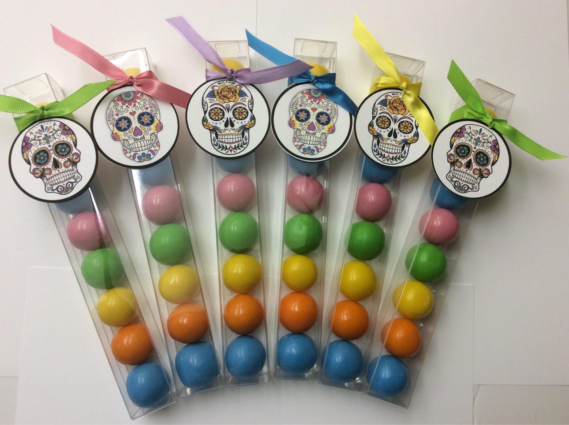 Sugar Skulls "day of the Dead" "dia De Los Muertos" Halloween Gumball ...