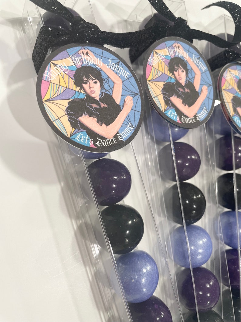 Personalized Wednesday Birthday Party Favors SET OF 6 - Etsy