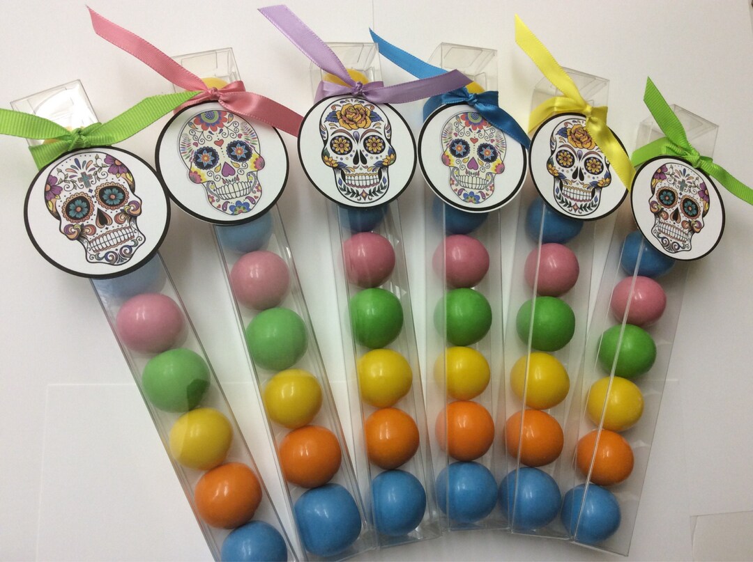 Sugar Skulls "day of the Dead" "dia De Los Muertos" Halloween Gumball ...
