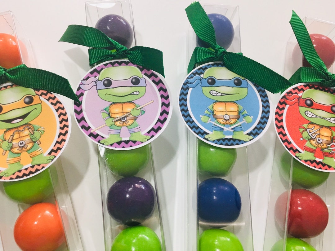 Ninja Turtles - Birthday Party Favor Gumball Candy, Set of 6 - Etsy