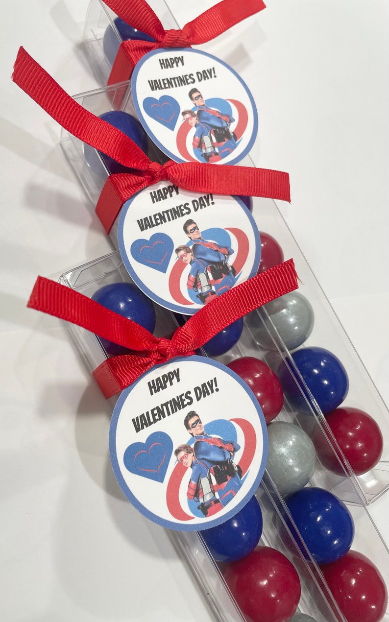 Henry Danger Valentines - Party Favor Gumball Candy, SET OF 6 - Etsy