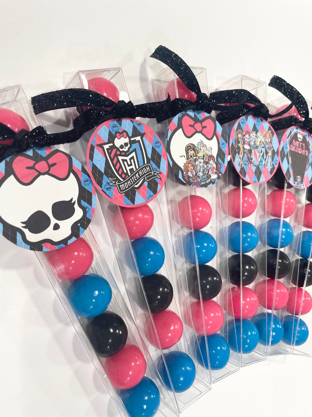 Monsters High Party Favor Birthday Gumball Tube Favors, Set of 6 - Etsy