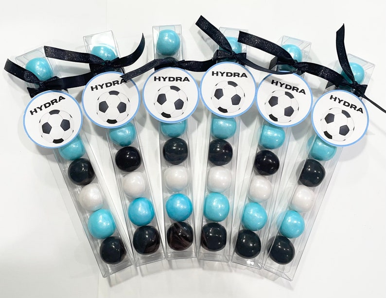 Soccer Ball Personalized Team Gumball Favors, Set of 6 - Etsy