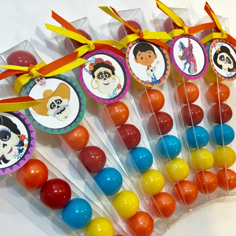 Disney Coco Gumball Tube Birthday Party Favors Set of 6 - Etsy