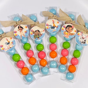 Moana Birthday Party Favor Gumball Candy, Set of 6 - Etsy