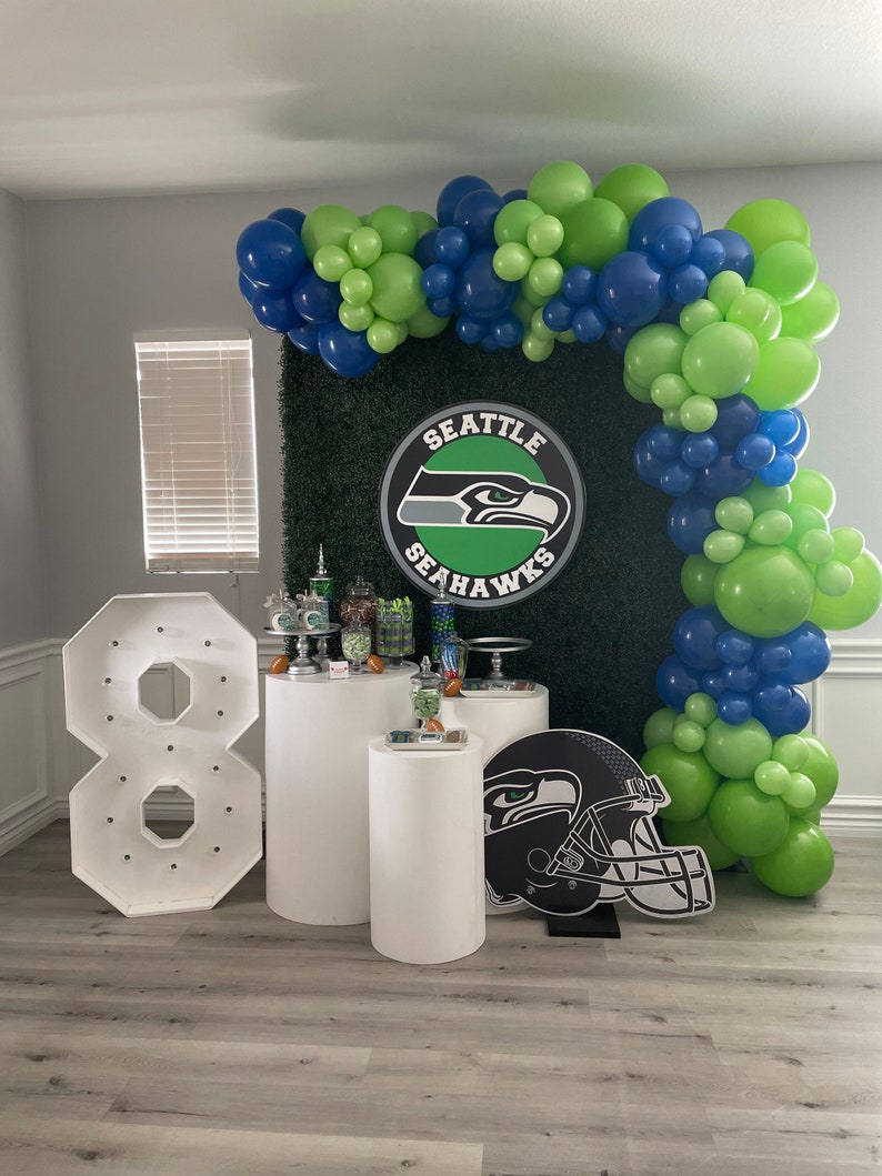 Seahawks Football Birthday Party Favor Gumball Candy, Set of 6 - Etsy