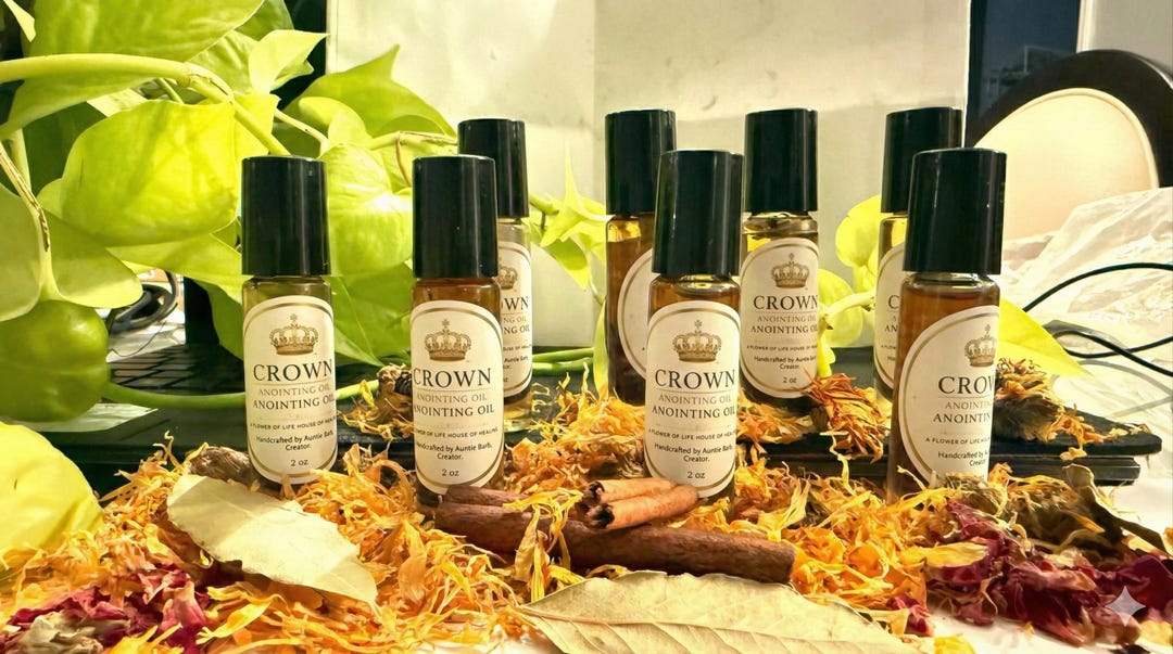Crown Anointing Oil – Spiritual Alignment Divine Connection Ritual Oil ...