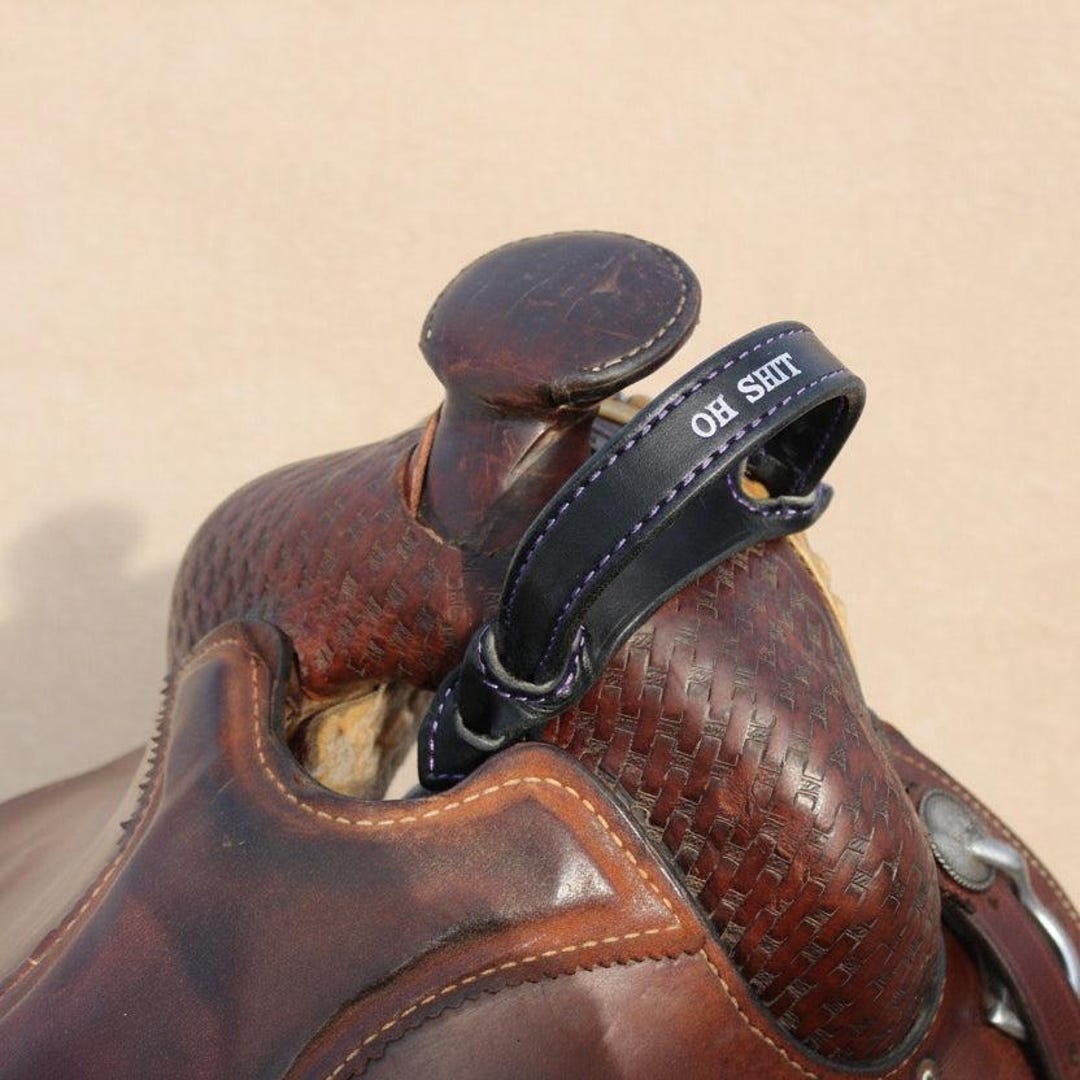 Leather Night Latch Bucking Strap: Western Saddle Security Handle ...