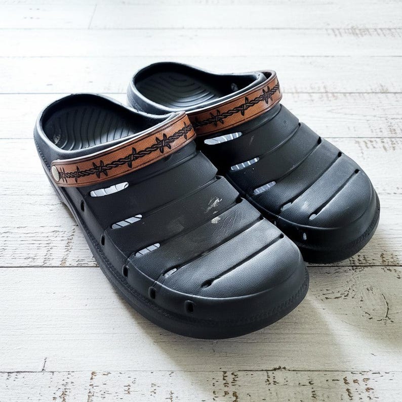 Leather Croc Straps - Replacement Straps for Crocs - Etsy