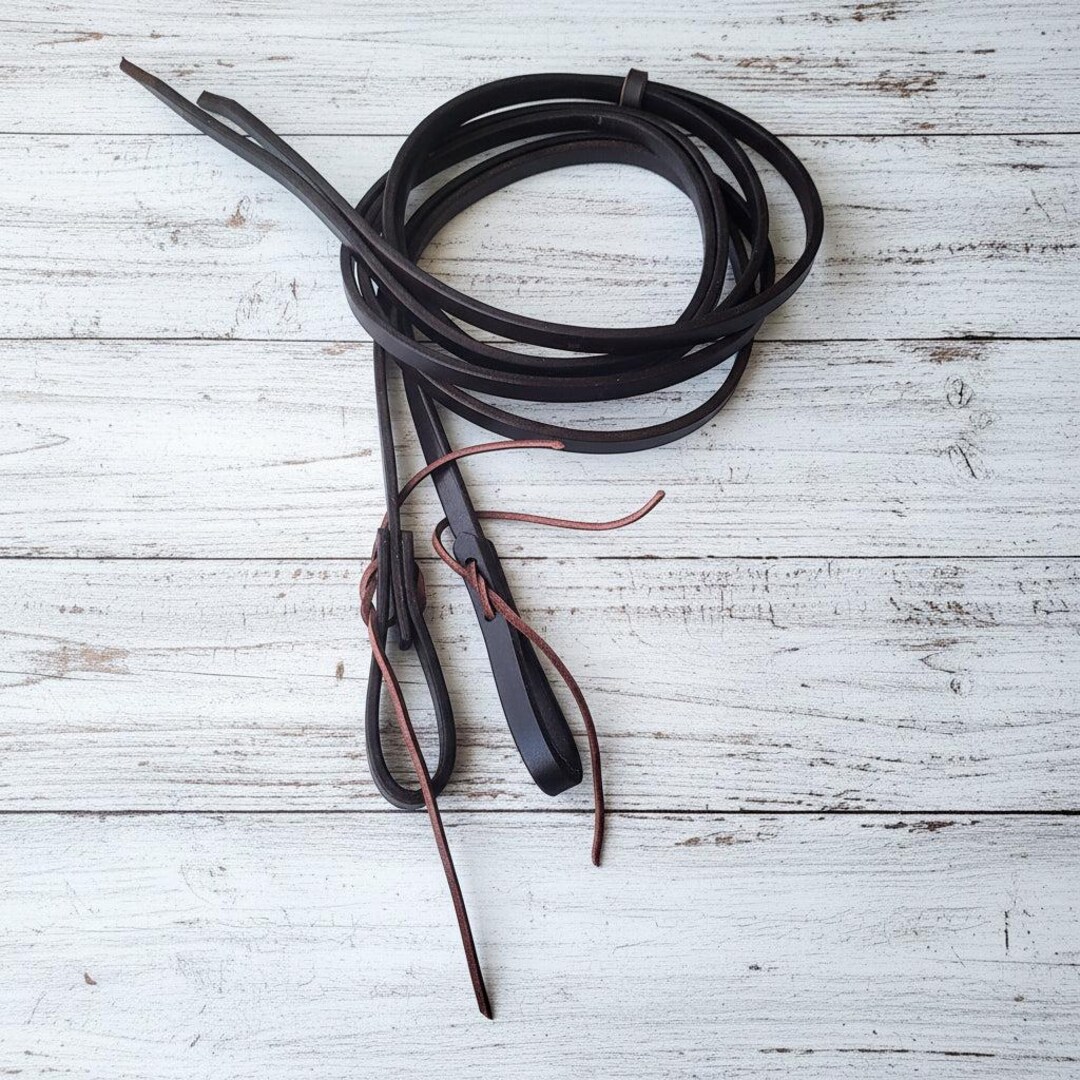 Western Leather Split Reins - Butter Soft Havana Harness Reins - Etsy