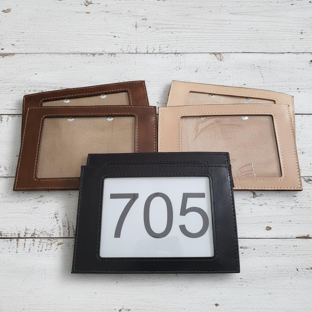 Leather Horse Show Number Holders: Western Rear Cinch Horse Tack - Pair ...