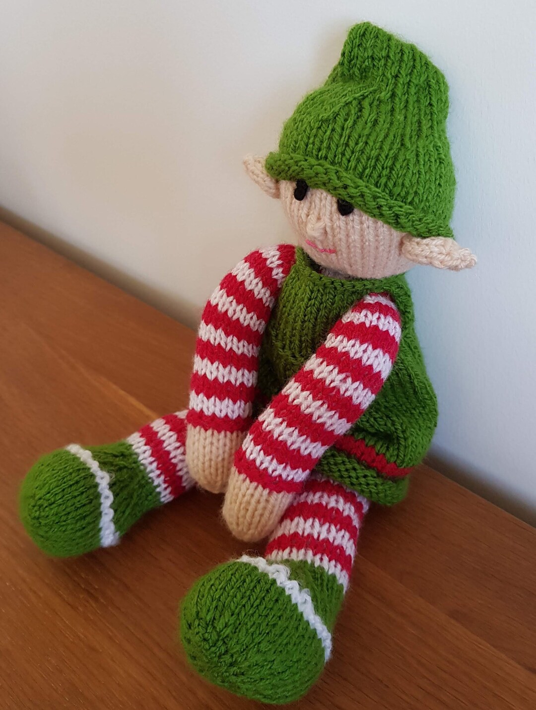 PDF Elf Knitting Pattern Elf, Knitting Hobby, Christmas, Elf With Dress ...