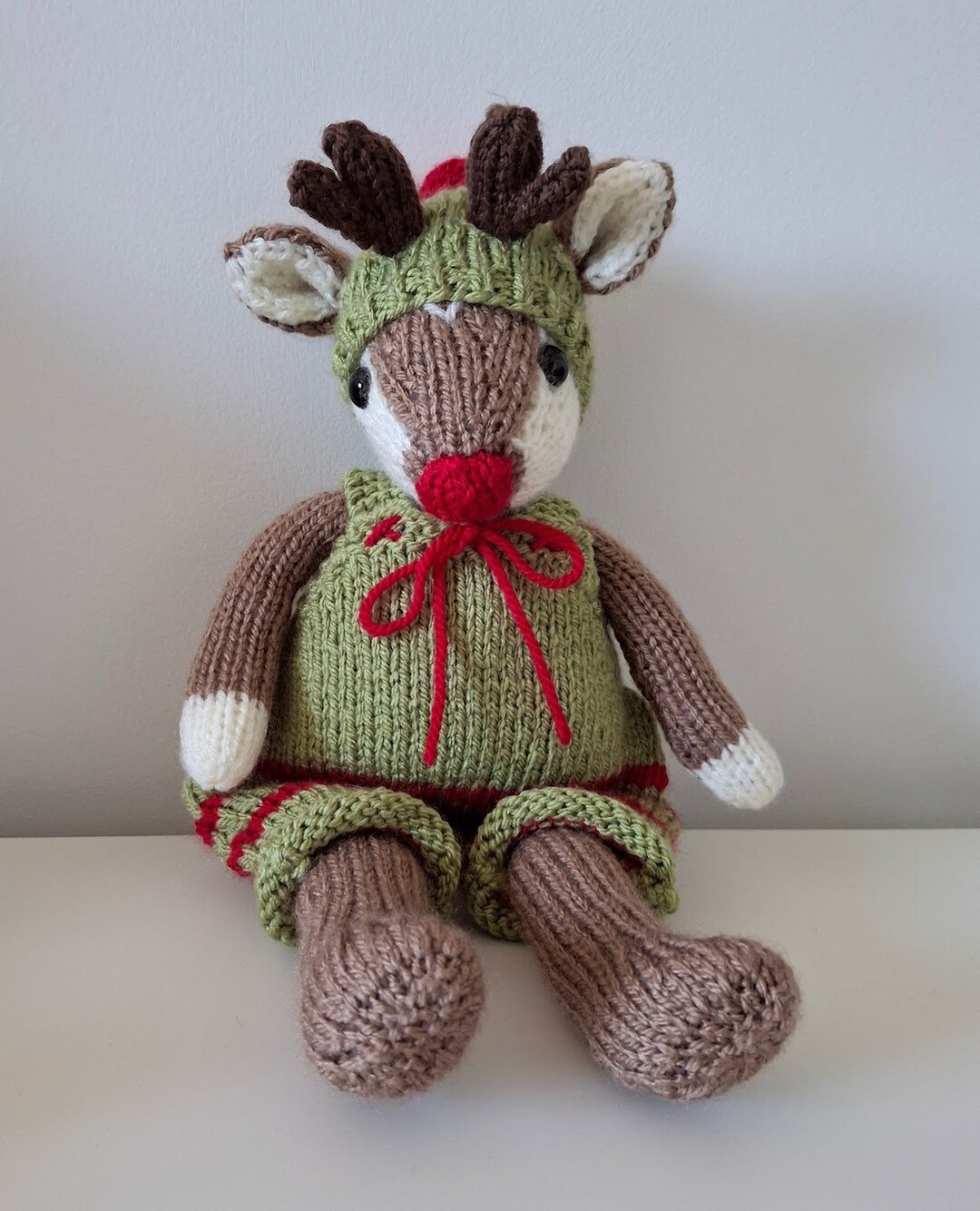 Knitted Reindeer Pattern Pdf Reindeer, Knitting Hobby, Christmas ...