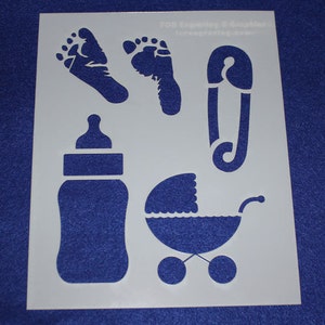 Baby Stencil Set 8" X 10" - Stencil- 14 Mil Mylar - 2 Pieces - Etsy