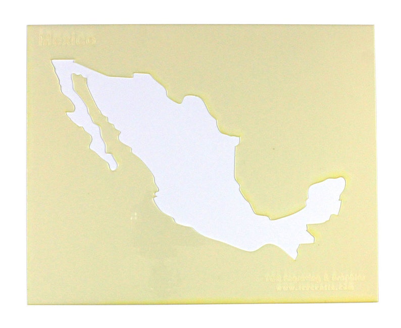 Country of Mexico Stencil 14 Mil Mylar 8 X 10 - Etsy