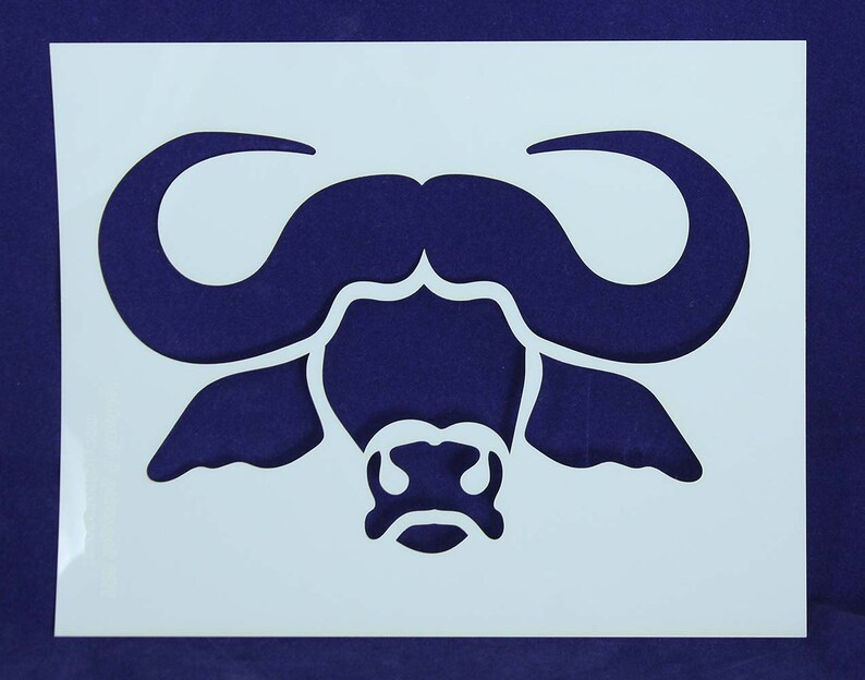 Buffalo/bison Head-2 Piece Set 8" X 10" - Stencils- 14 Mil Mylar - Etsy