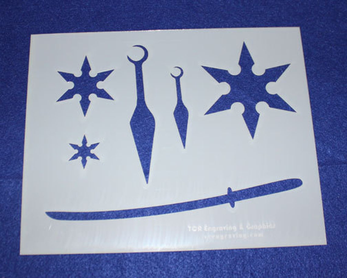 Ninja 8 X 10 2 Piece Stencils 14 Mil Myler - Etsy