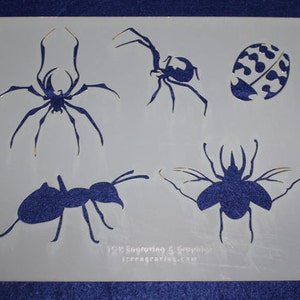 Bug Stencil Set 8" X 10" - Stencil- 14 Mil Mylar - 2 Pieces - Etsy
