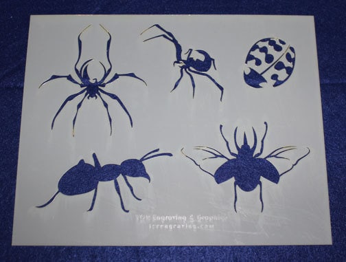 Bug Stencil Set 8" X 10" - Stencil- 14 Mil Mylar - 2 Pieces - Etsy