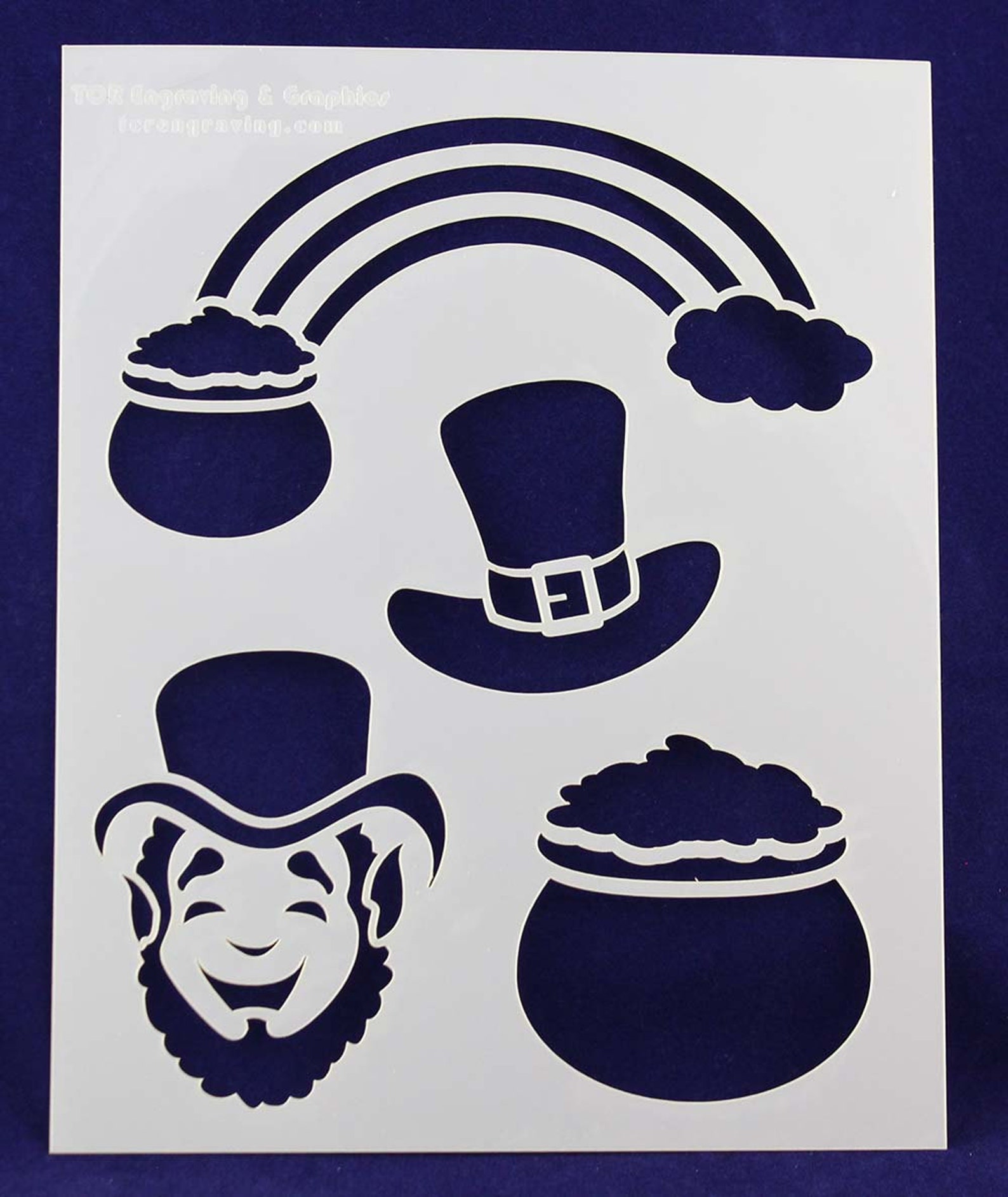 St. Patrick's Day Stencils 2 Pc Set 8 X 10 14 Mil Mylar | Etsy
