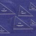 6 Piece Set Quilt Triangle Templates 1/8" 3", 4", 5", 6", 7", 8" - Etsy