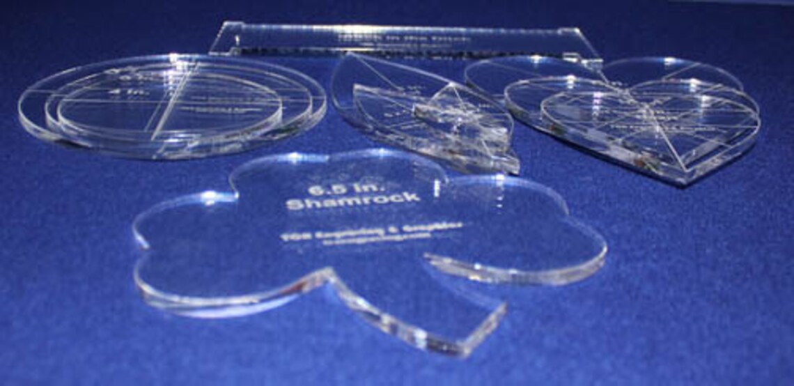 Laser Cut Quilt Templates 1/4 Acrylic-clear Gift Set - Etsy