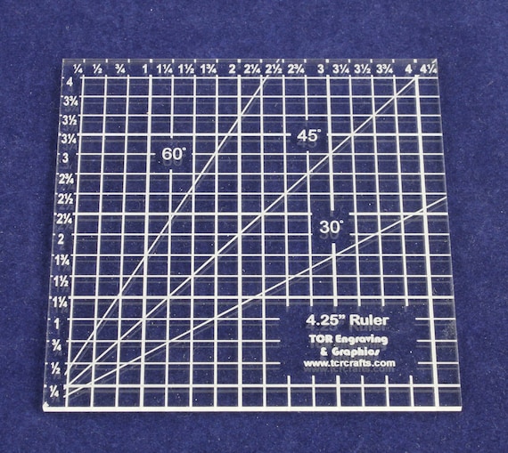 4.25 Inch Square Ruler - Etsy