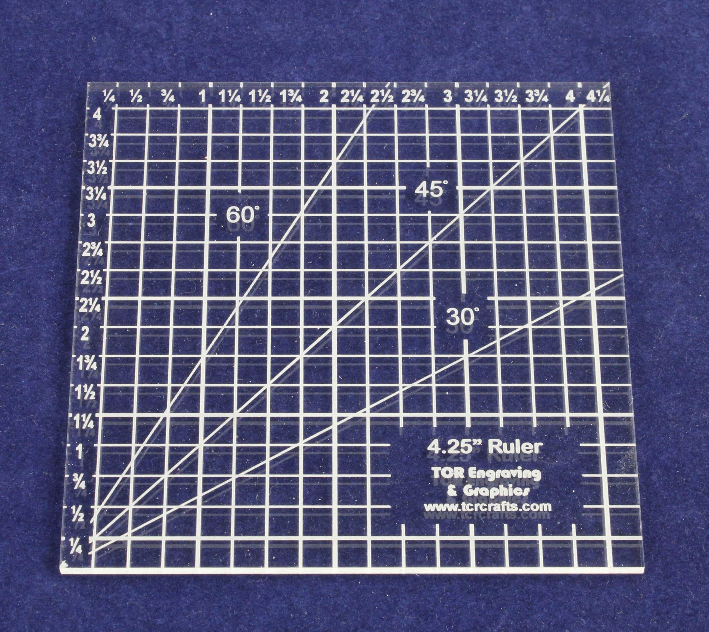 4.25 Inch Square Ruler - Etsy