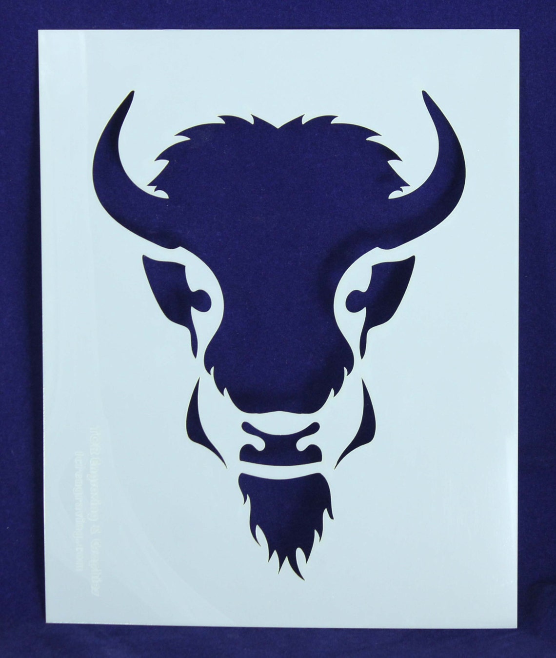 Buffalo/bison Head-2 Piece Set 8 X 10 Stencils - Etsy
